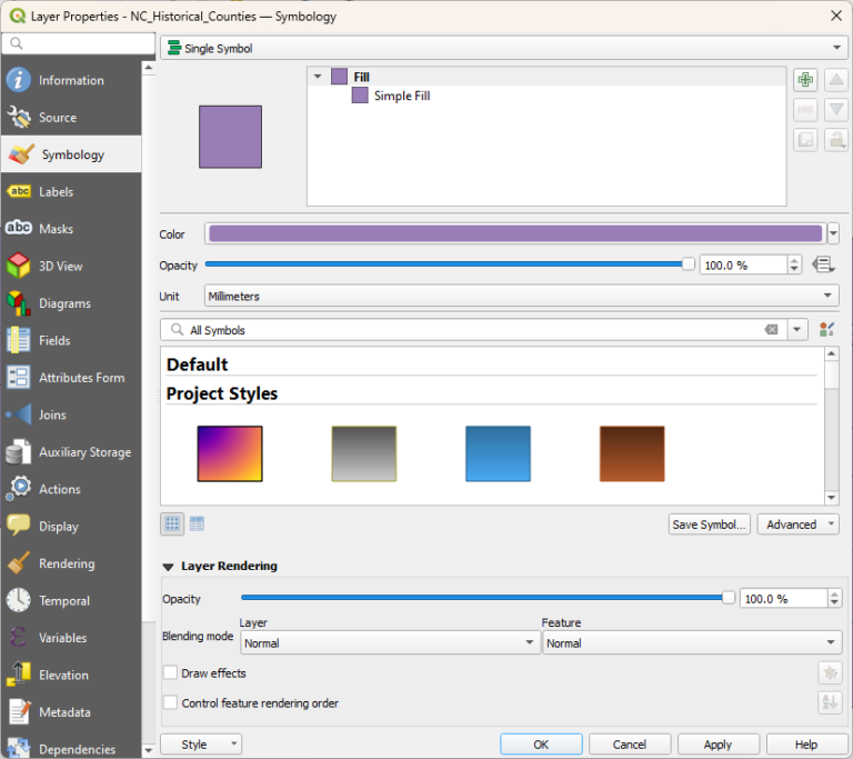 Genealogy GIS HOWTO: Create a Historical County Boundaries Map in QGIS ...