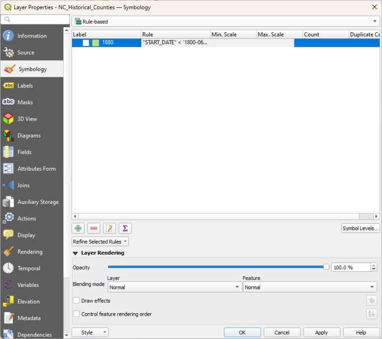 Genealogy GIS HOWTO: Create a Historical County Boundaries Map in QGIS ...